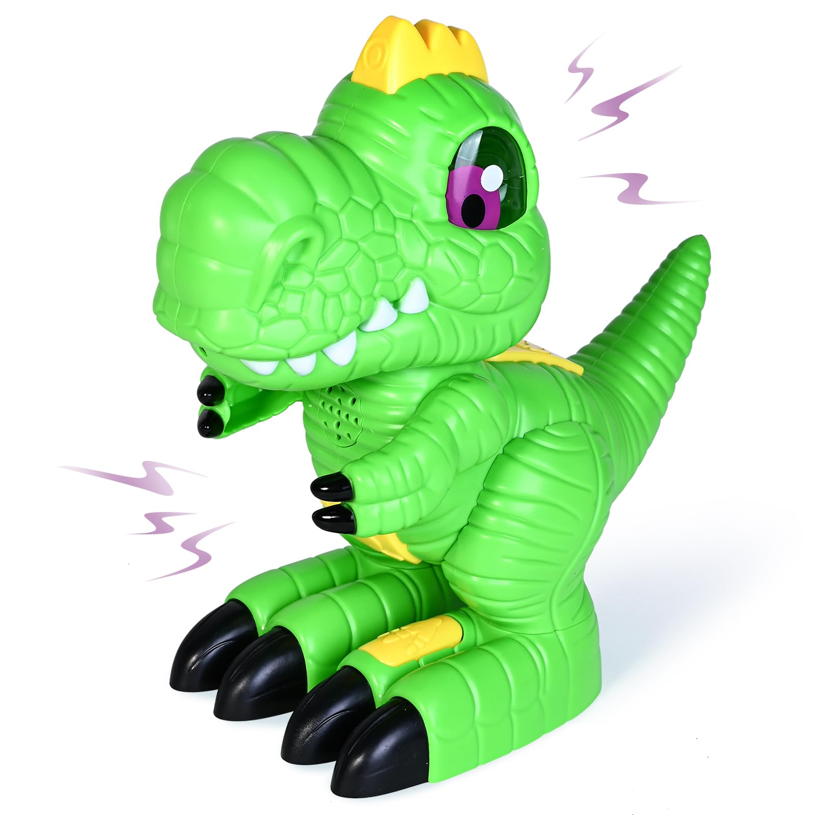 Madzee Touch and Talk Dinosaur Toy – Interactive Kids Music Toy with ...